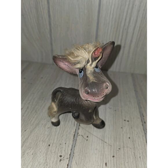 Art | Vtg 195s Donkey Figurine Ceramic Donkey Japan Sad Farmhouse Cute ...